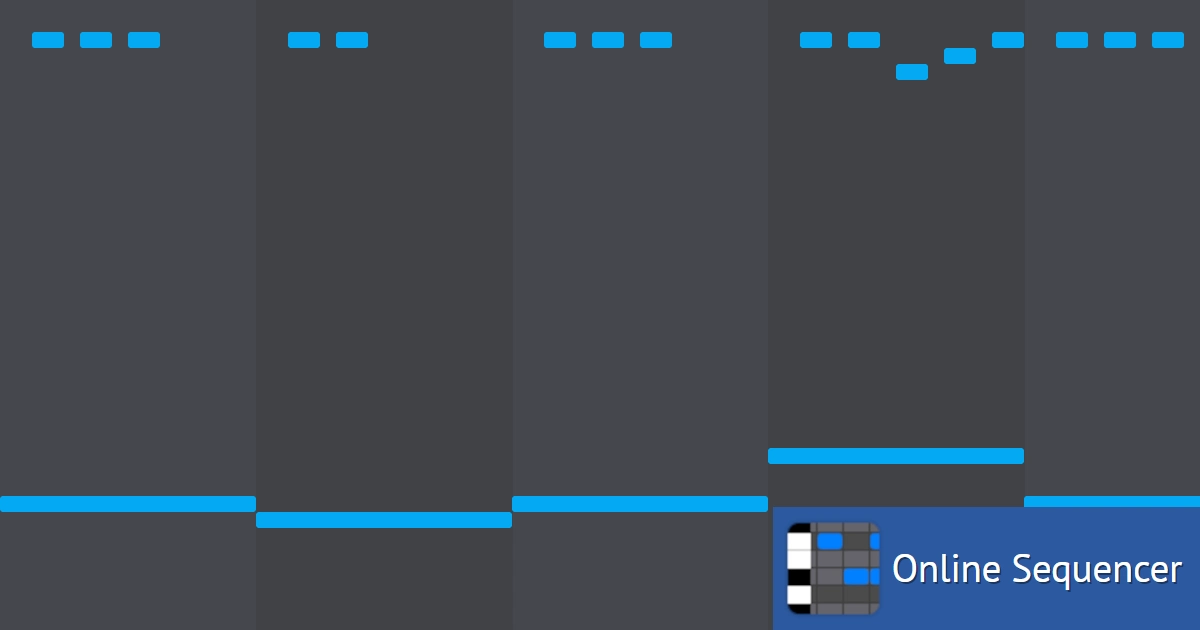 big shot for my roblox piano midi player - Online Sequencer
