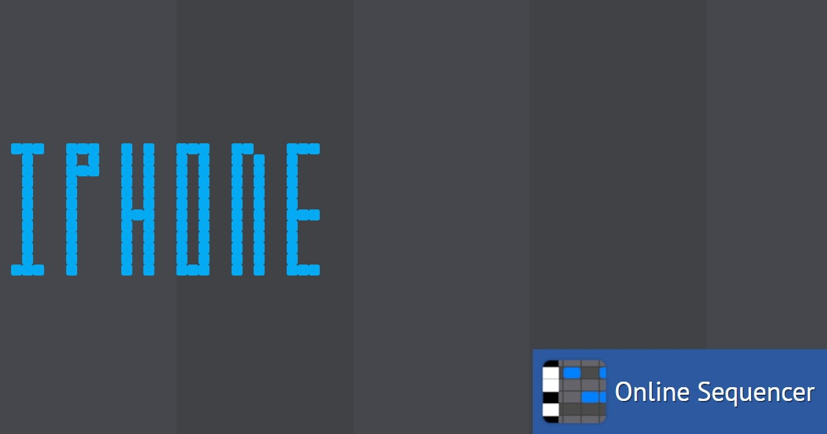 how to spell iphone on online sequencer - Online Sequencer