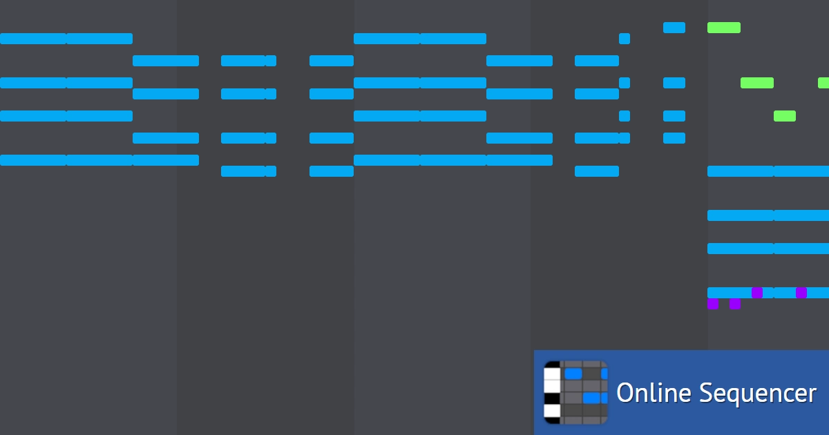 IV V iii vi (anime chord prog) - Online Sequencer