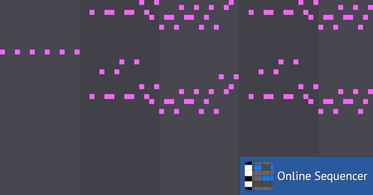 (ytpmv) 1 2 3 numbers song scan b minor - Online Sequencer