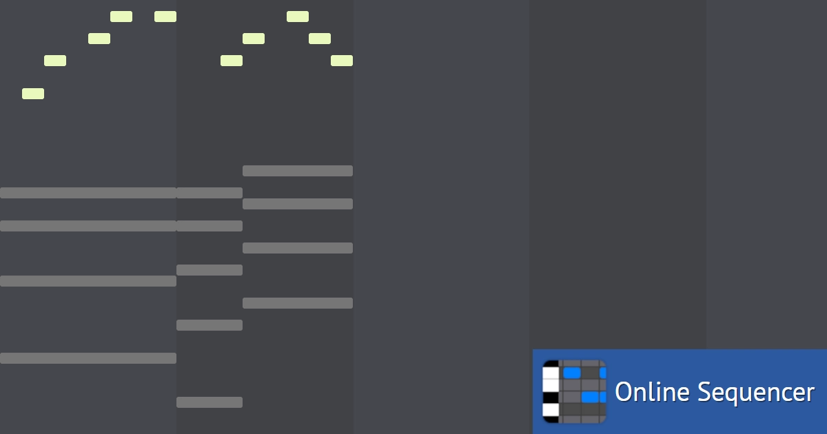 Glitch Roblox Outro chill remake - Online Sequencer