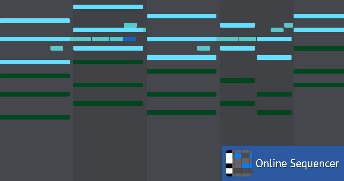 Creep-P & GHOST - NOVOCAINE Piano Ver. - Online Sequencer
