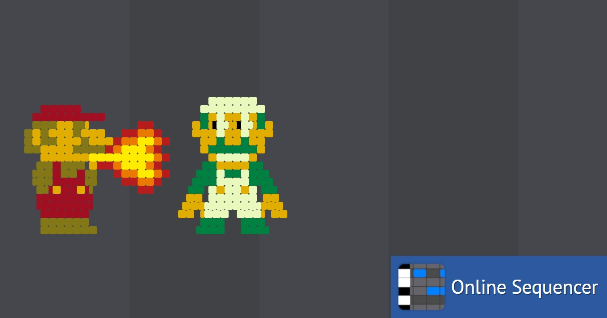 Mario can actually breath fire - Online Sequencer