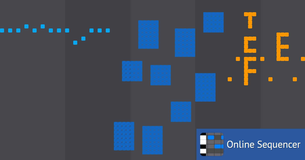 TCF E but 800 BPM - Online Sequencer