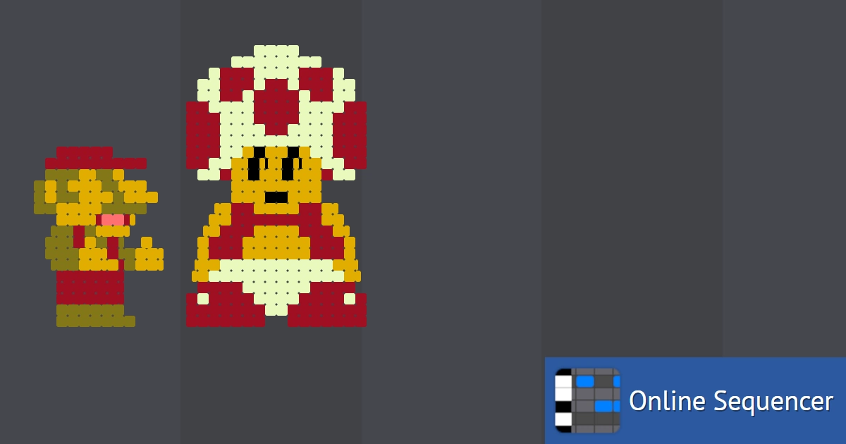 (Mario) Toad made Mario snap - Online Sequencer