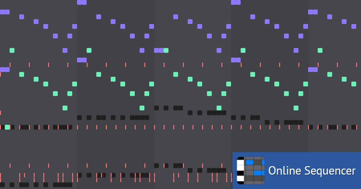 Megalovania in online sequncer - Online Sequencer