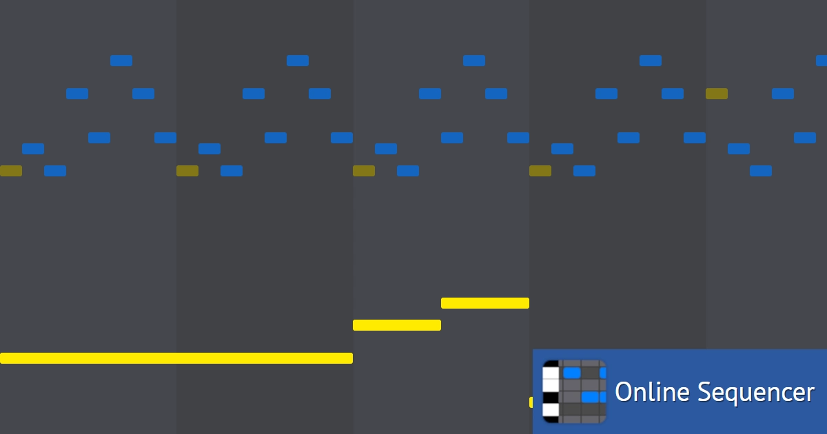 Slightly sad stage theme - Online Sequencer