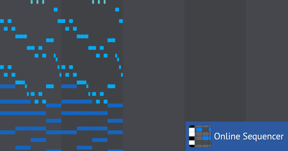 Light Blue And Cyan - Online Sequencer