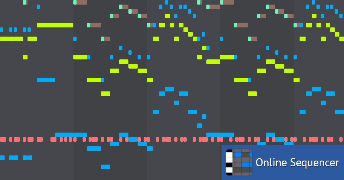 Super Mario Bros. theme - DotNet COVER - Online Sequencer