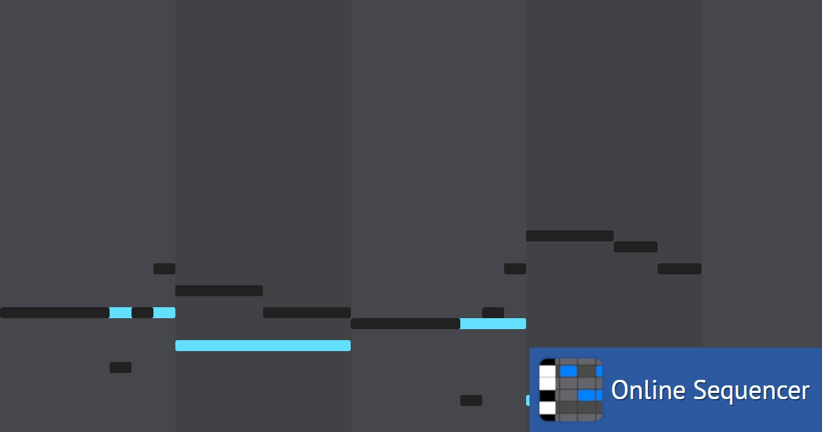Gangsta paradise - Online Sequencer