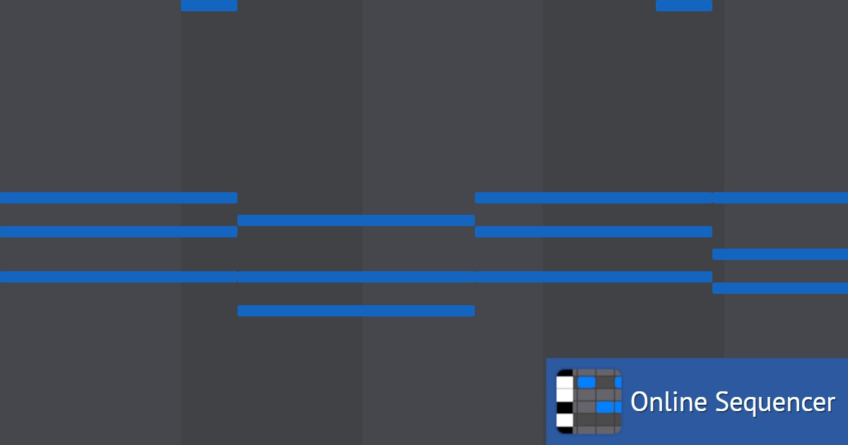 My Song, Your Note (Piano) - Online Sequencer