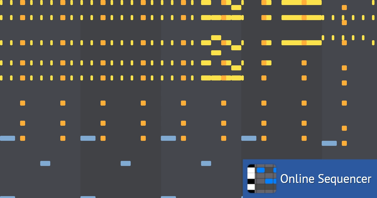 sequence that has synthesia note colors - Online Sequencer