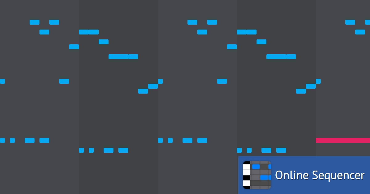 Made this on a crappy Chromebook in 14 minutes - Online Sequencer
