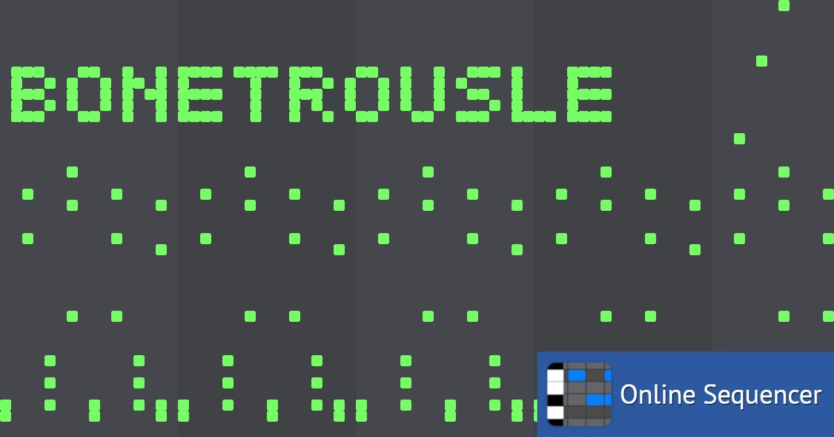 NES Undertale - Bonetrousle - Online Sequencer