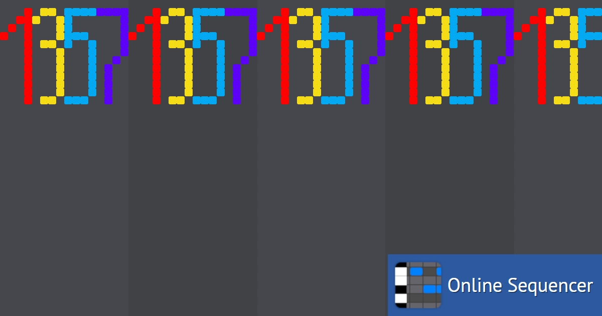 1357 Number for 1 million notes - Online Sequencer
