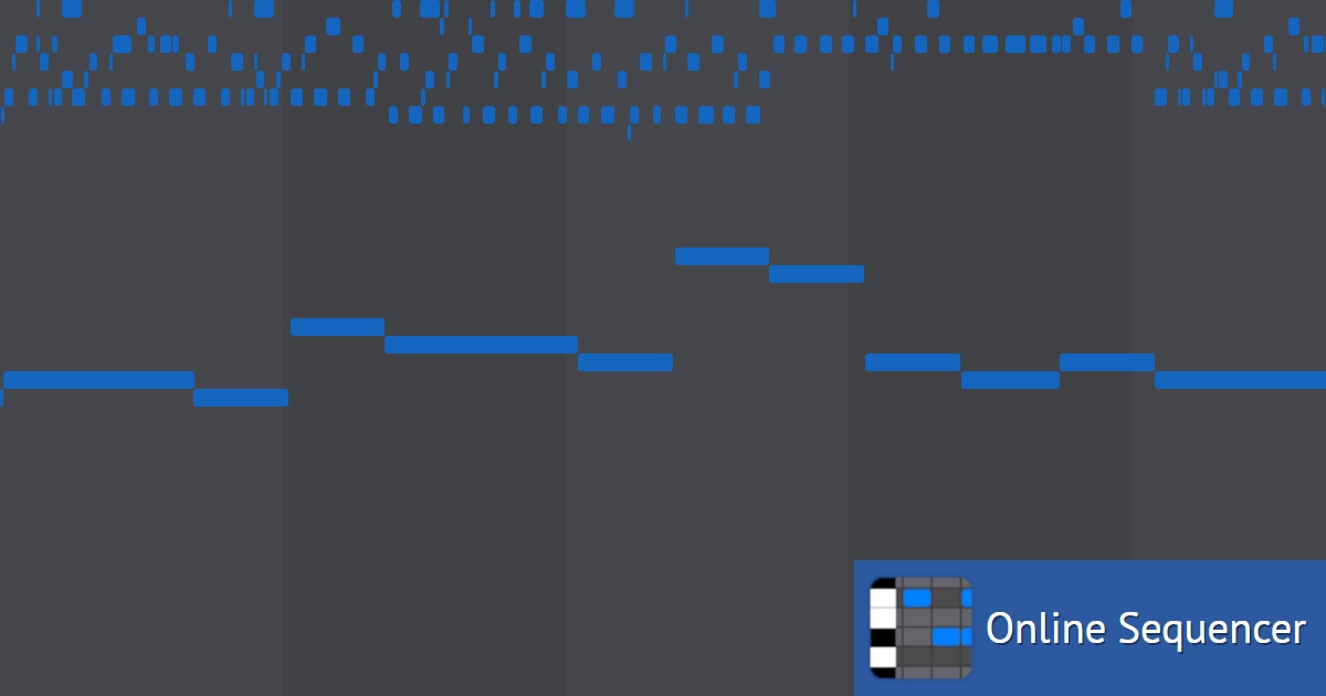 Super Mario Bros. (NES) Castle Theme - Online Sequencer