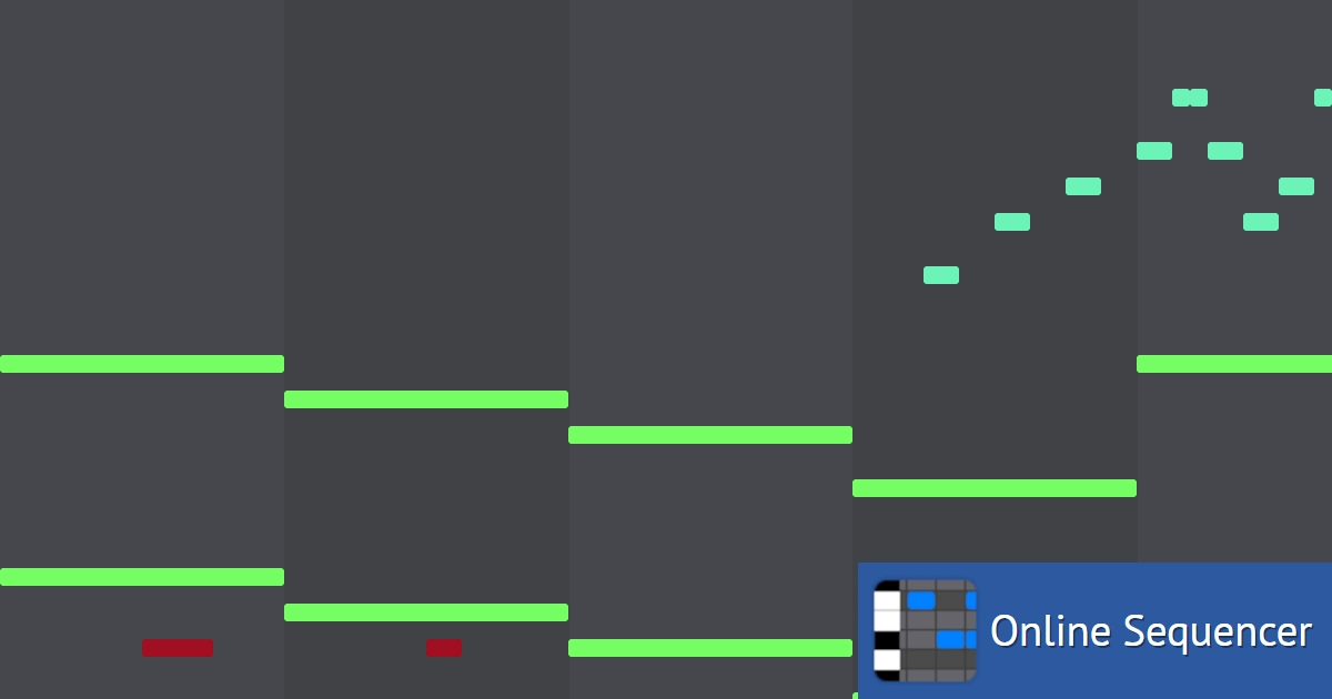 100 notes (fixed) - Online Sequencer
