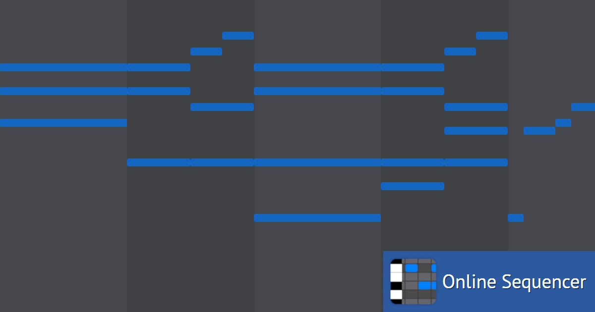 Comfort Chain (Piano Cover - Online Sequencer