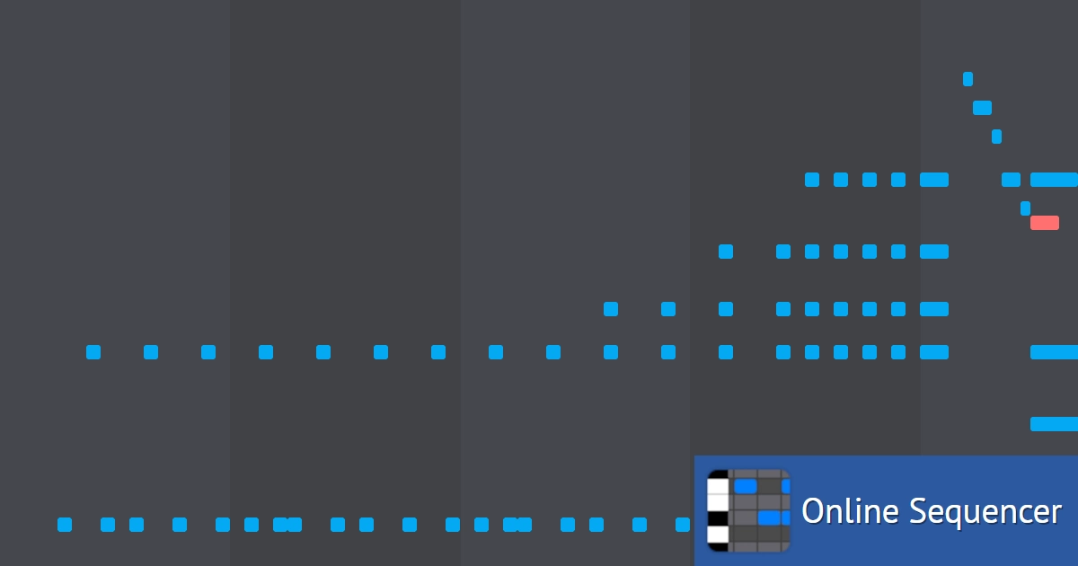 Unity (TheFatRat) – Transposed Version [Start in G5] XD - Online Sequencer