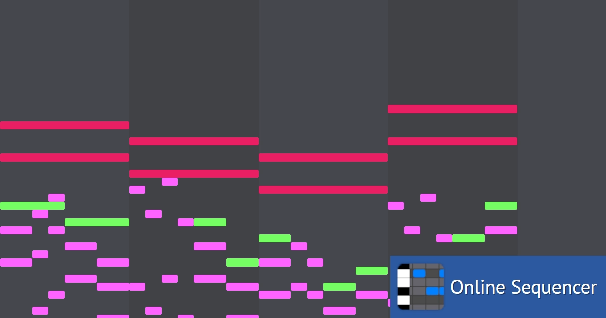Weird mix of 8-Bit instruments - Online Sequencer