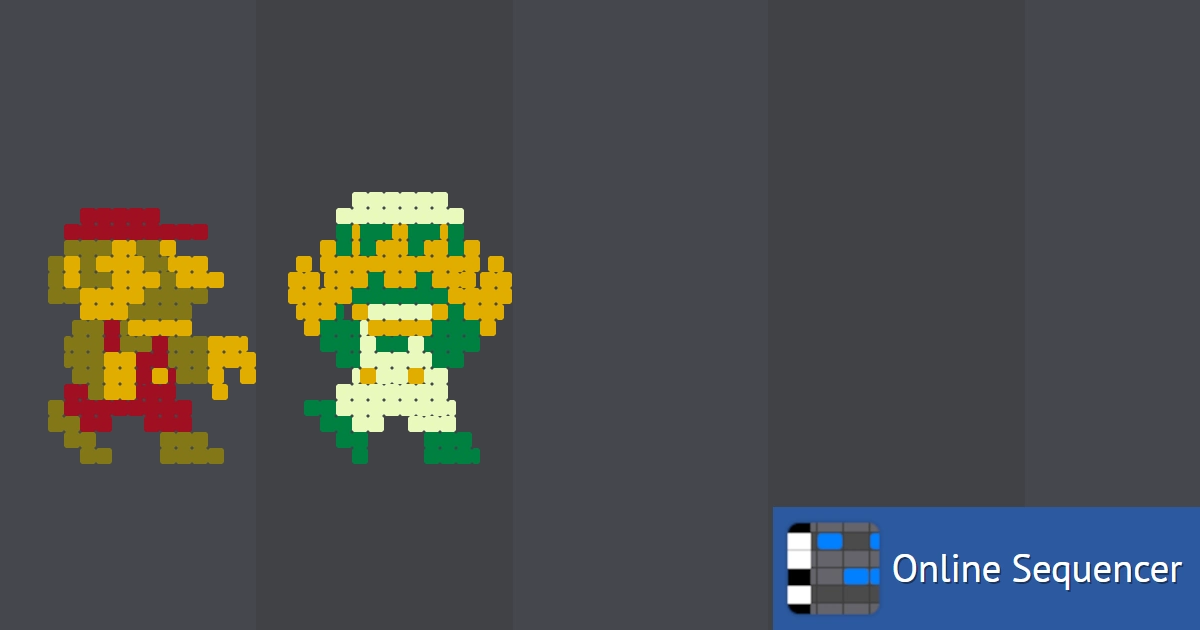 (Mario Sprites) I'm going to redraw this. - Online Sequencer