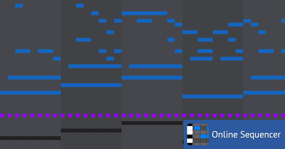 Another random piano piece - Online Sequencer
