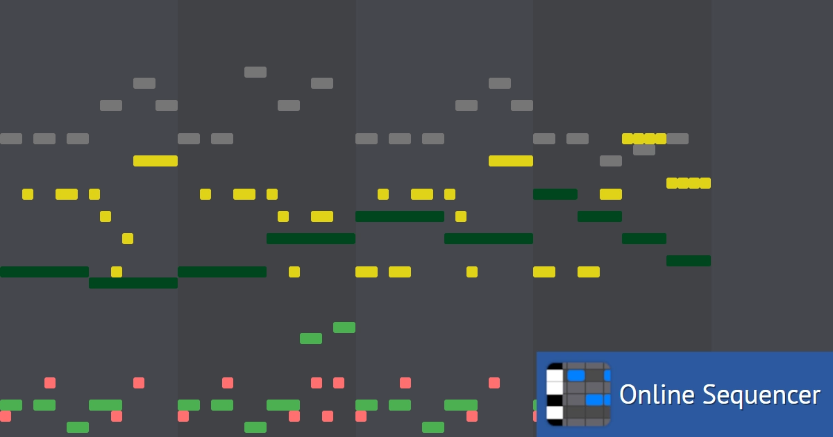 drunk spamton motifs - Online Sequencer