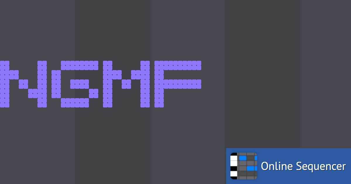 Pixelated: NGMF Network! - Online Sequencer