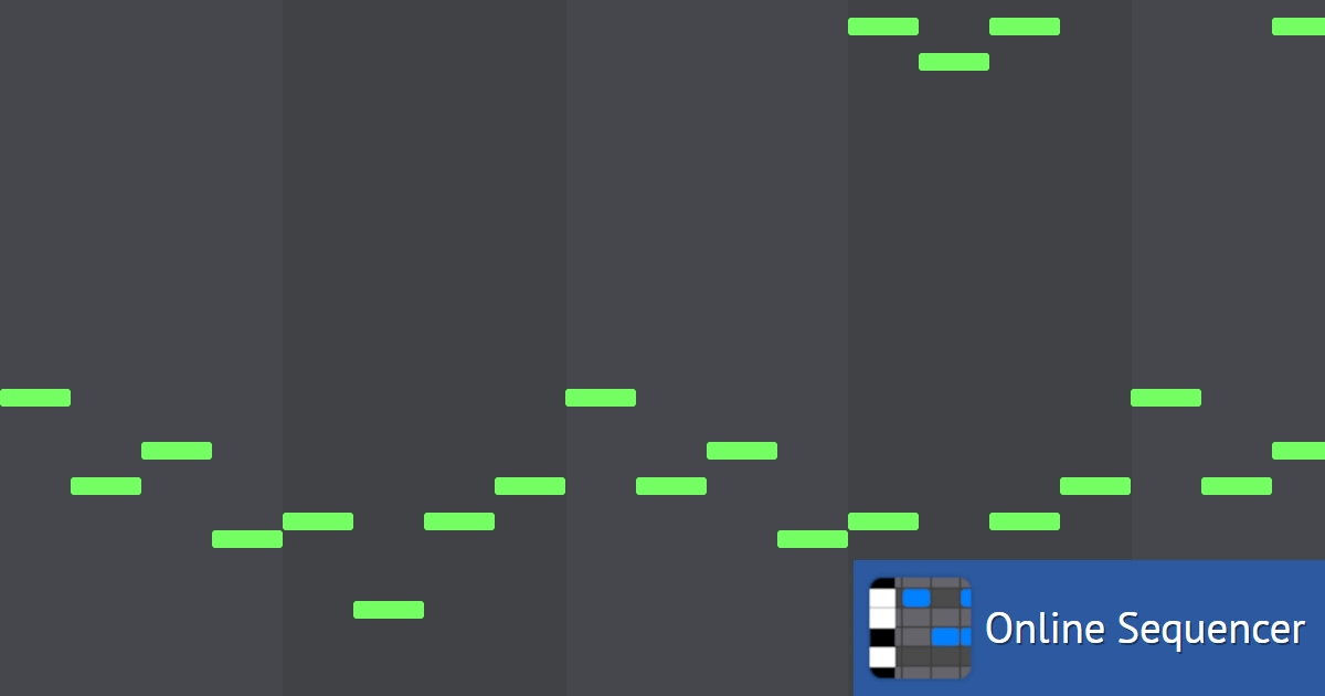 Canon in D but now it's 8 bit - Online Sequencer