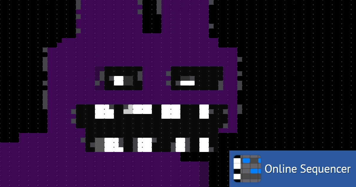 FNaF 3: Bonnie's Lullaby Stage 01 Minigame Music Box - Online Sequencer