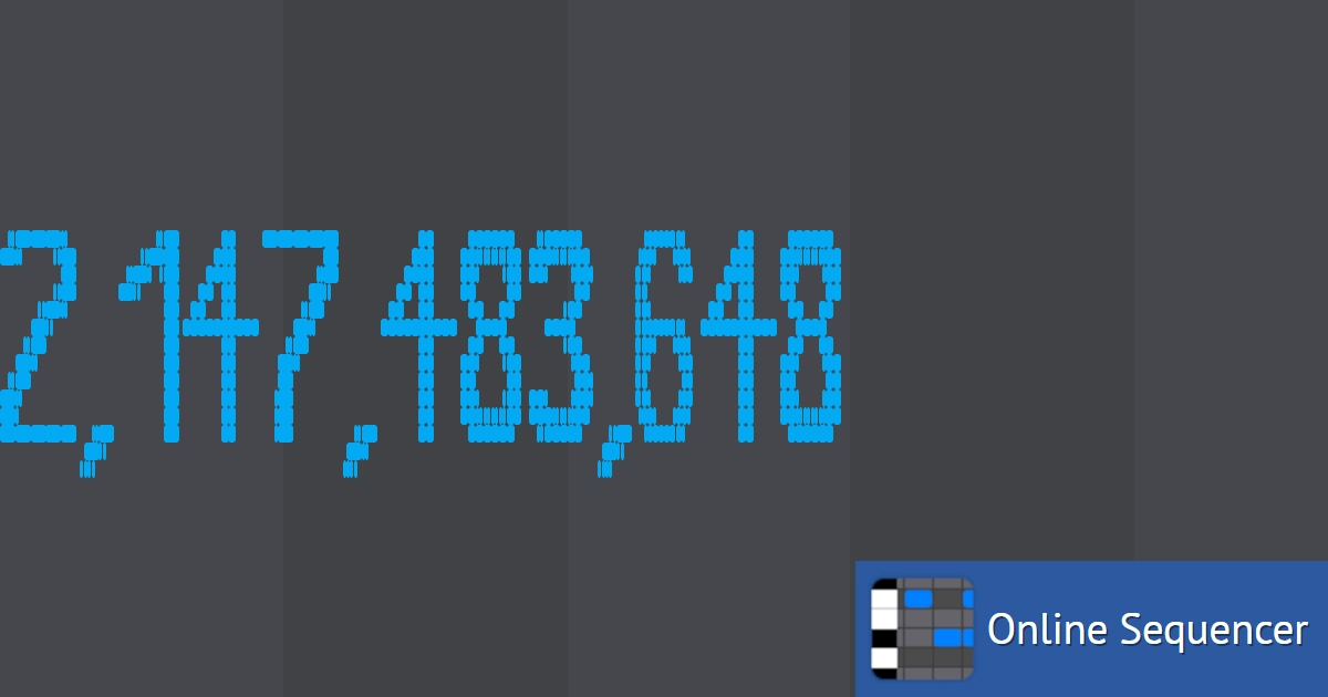 2,147,483,648 - Online Sequencer