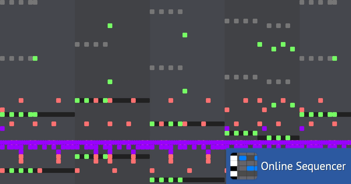 My custom GD menu theme bc why not? :D - Online Sequencer
