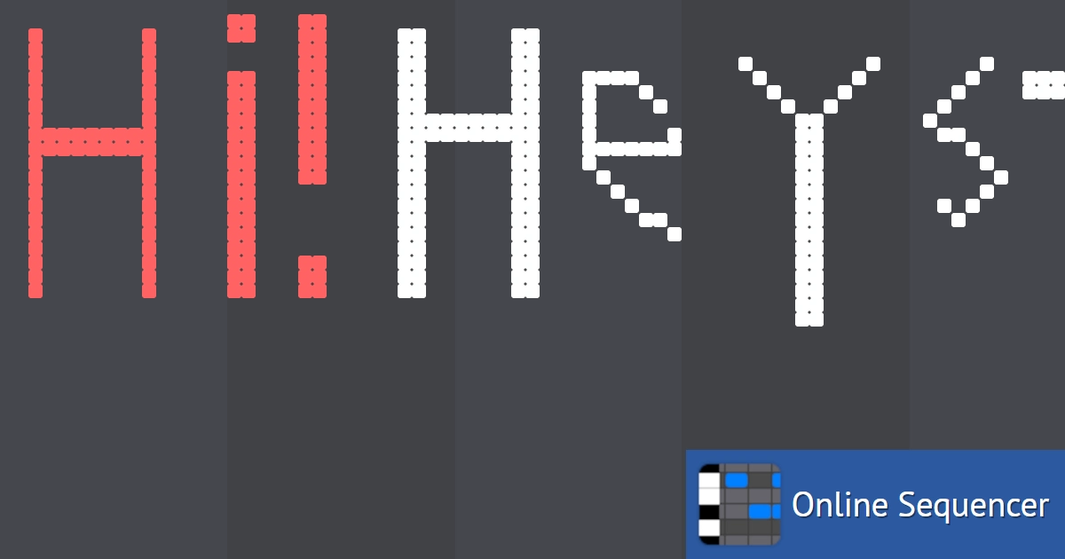 HEY STINKY! - Online Sequencer