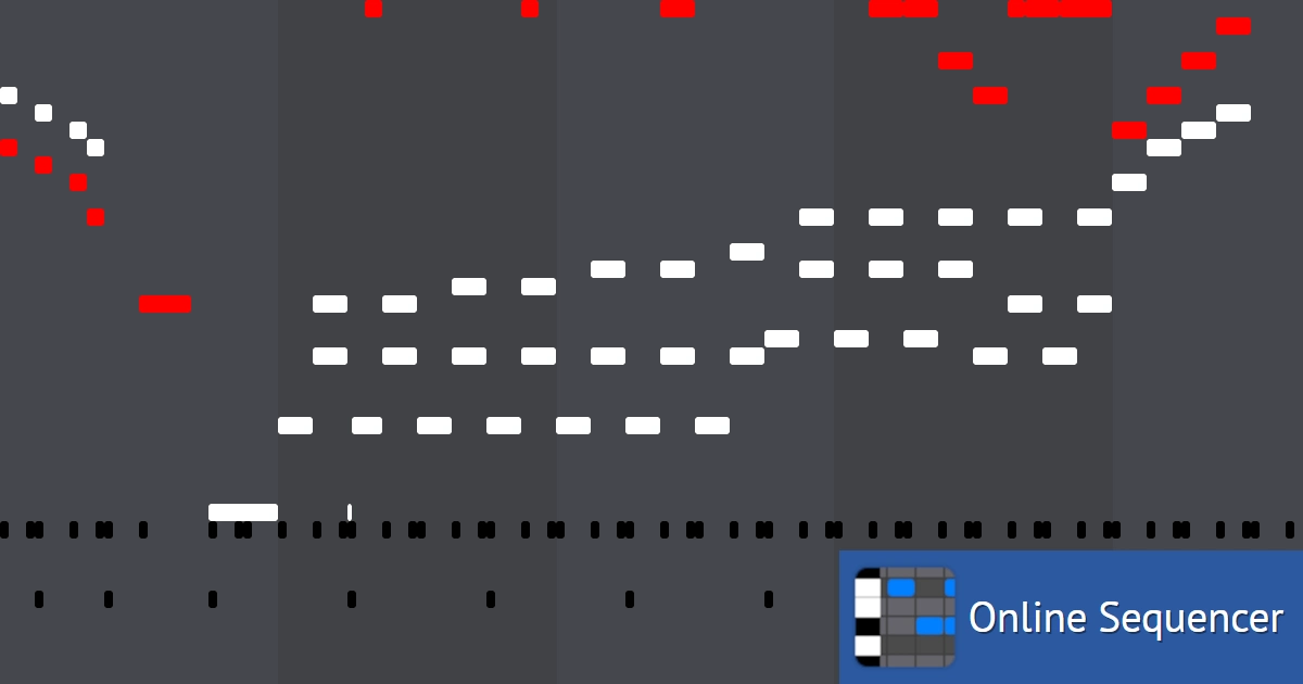 Super Mario Land Theme(Grey MIDI will Be Planned) - Online Sequencer
