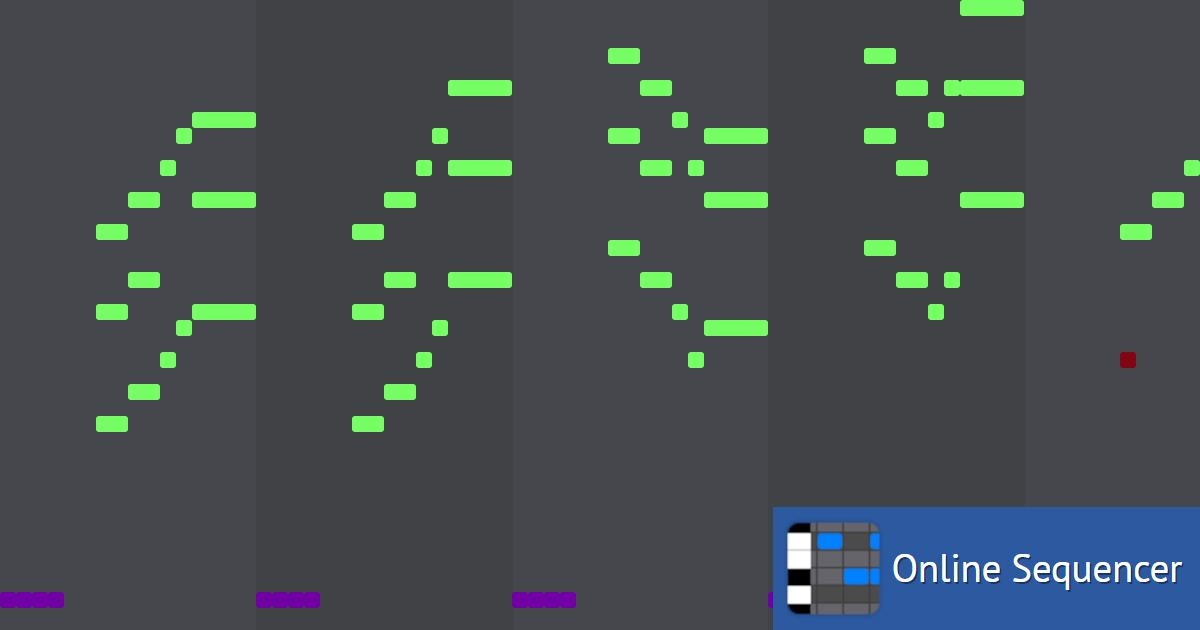 Gaster theme deltaswap (GYAA HA HA!!) - Online Sequencer