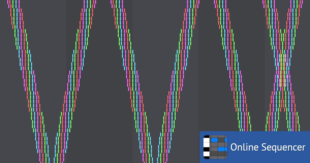 [Black MIDI] Noise Challenge: The Medley Of MIDI Art - Online Sequencer