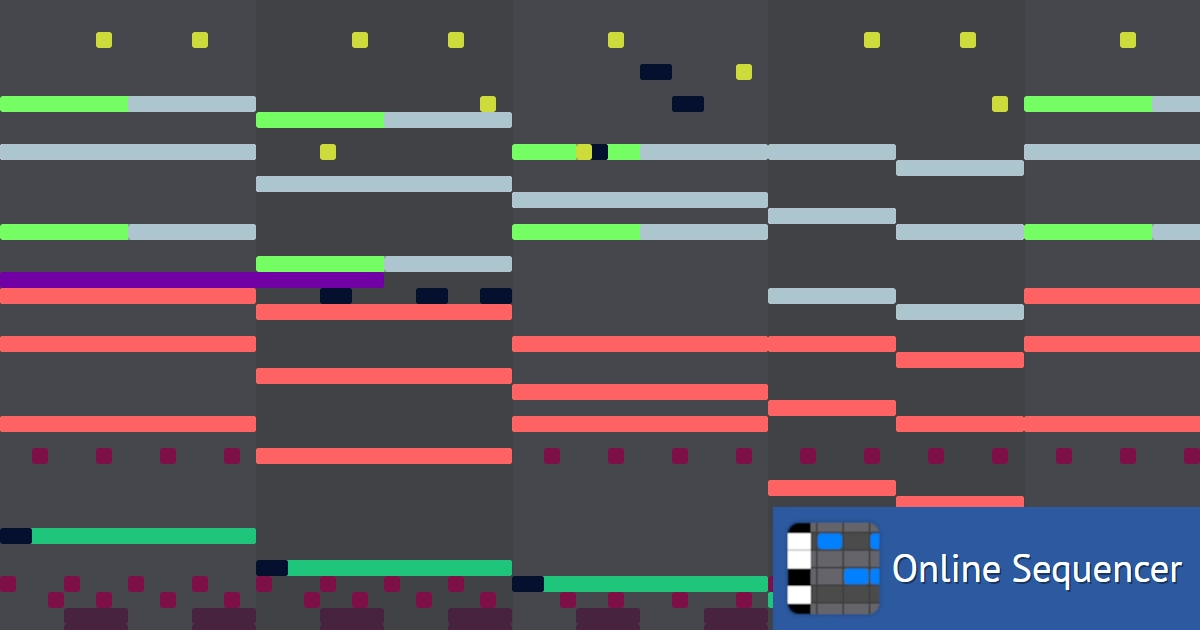 Stronger - Kanye west (Original Sample by Daft punk) - Online Sequencer