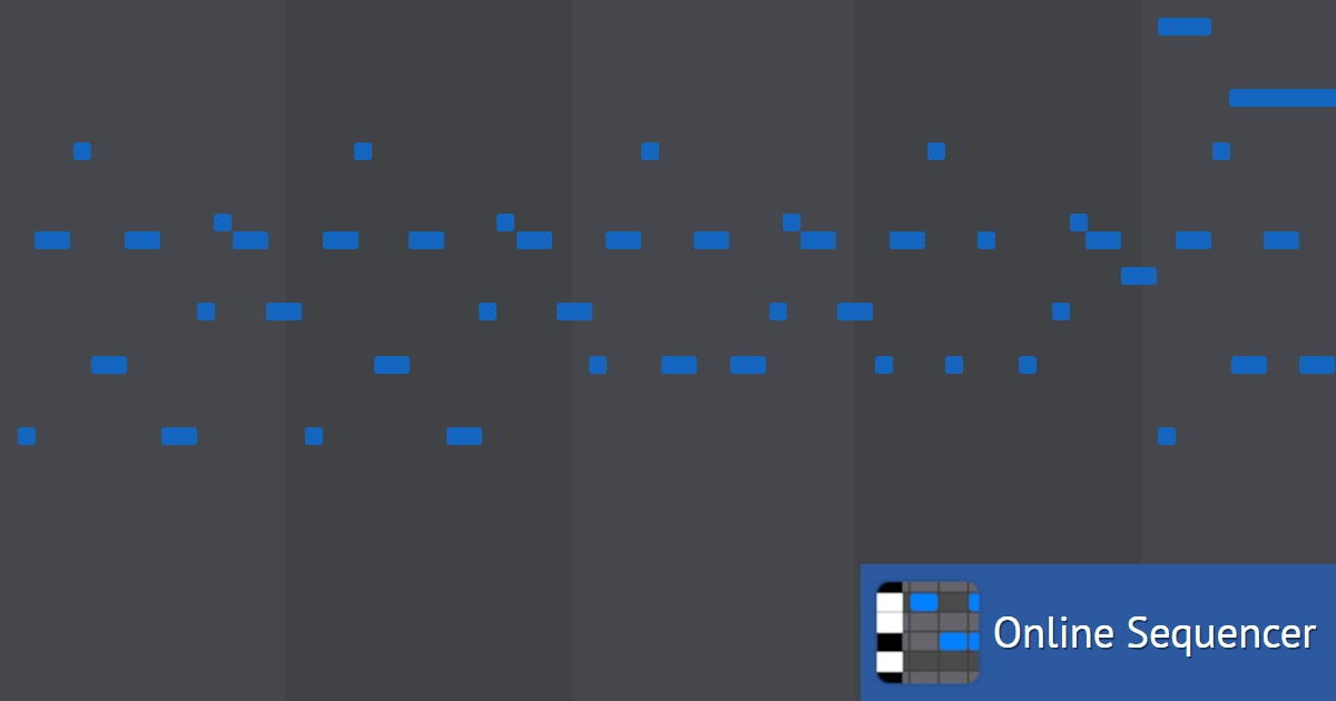 Aria math. Minecraft Creative theme - Online Sequencer